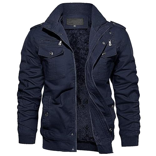 EKLENTSON Winter Coats for Men Tactical Casual Outdoor Jacket Men ...