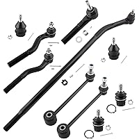 Amazon.com: BOXI (Set of 10) Front & Rear Tie Rods + Rear Sway Bars ...