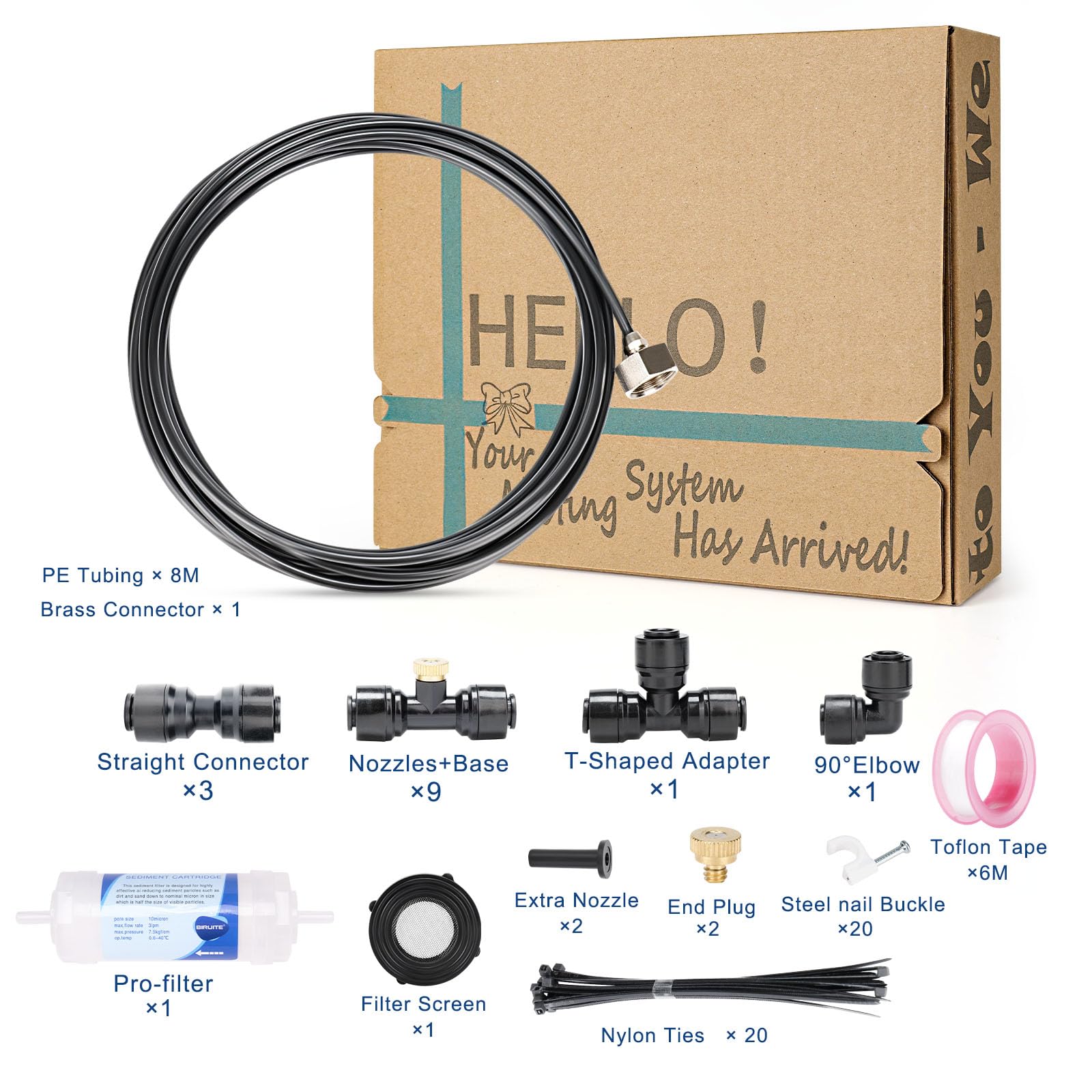 Mua AbrirTrail Misters for Outside Patio 26FT, Misting System with ...