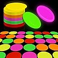 Amazon.com: Bercoor 100 Sheets Glow Party Neon Papers, 7.9 Inch Circle ...