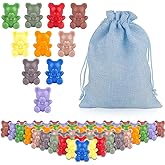Amazon.com: XINHUIDALSQ Rainbow Counting Bears Set of 60, 6 Colors ...