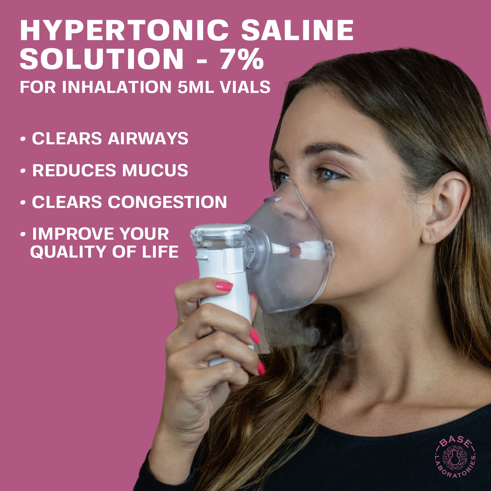 Mua BASE LABORATORIES 7% Hypertonic Saline Solution for Nebulizer ...