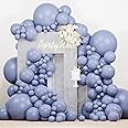 Amazon.com: PartyWoo Dusty Blue Balloons, 138 pcs Boho Blue Balloons, Blue Balloons Different ...