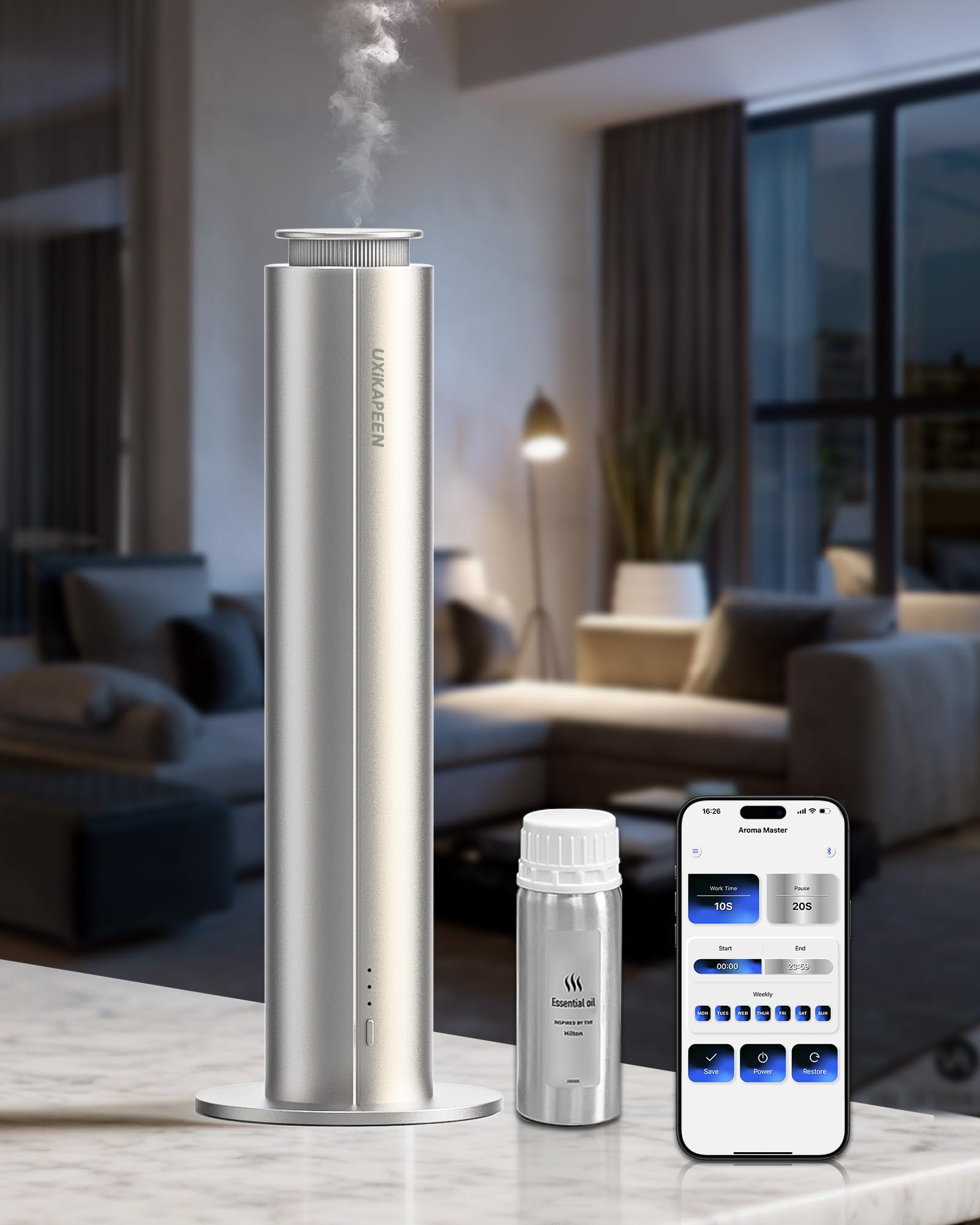 Waterless Diffuser for Home Large Room,Essential Oil Diffusers with ...