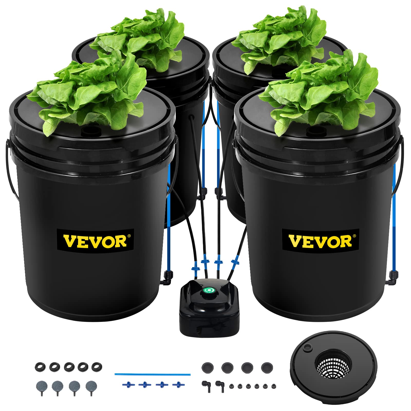 Mua VEVOR 4 Buckets DWC Hydroponic System, 5 Gallon, Deep Culture ...