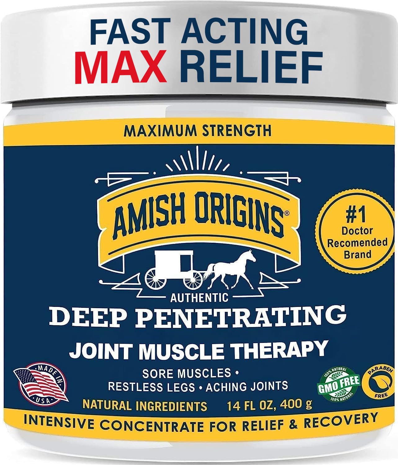 Mua Amish Origins Pain Relief Ointment 14 oz Maximum Strength All ...