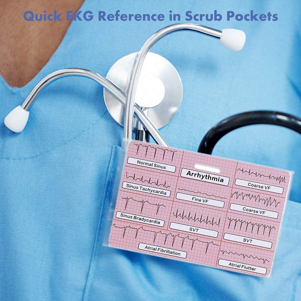 Mua EKG Badge Card EKG Badge Buddy Nursing Reference Interpretation ECG ...