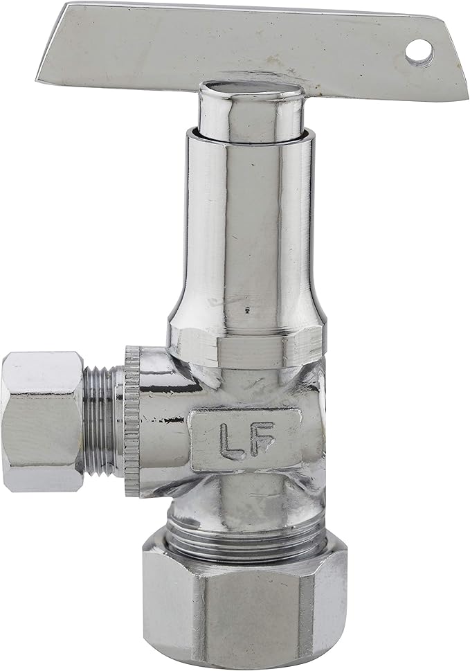 Plumb Pak Keeney 2622PCLKLF Lead Free Loose Key Angle Valve with 5/8" x ...