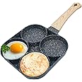 IAXSEE Egg Frying Pan Nonstick Pancake Pans 4-Cups cookware Pancake ...