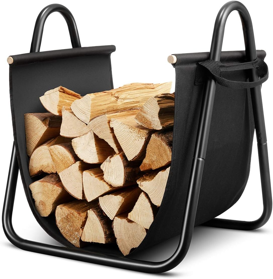 DOEWORKS Log Storage Firewood Racks Small Decorative Log Holders with ...