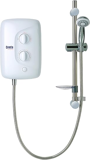 Creda CVW9 Vitality Plus White Electric Shower 8.5kW with SmartFit2 ...