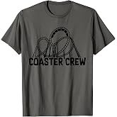 Amazon.com: Rollercoaster Crew I Family Roller Coaster T-Shirt ...