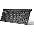 Amazon.com: iClever BK10 Bluetooth Keyboard, Universal Wireless Keyboard, Rechargeable Bluetooth ...