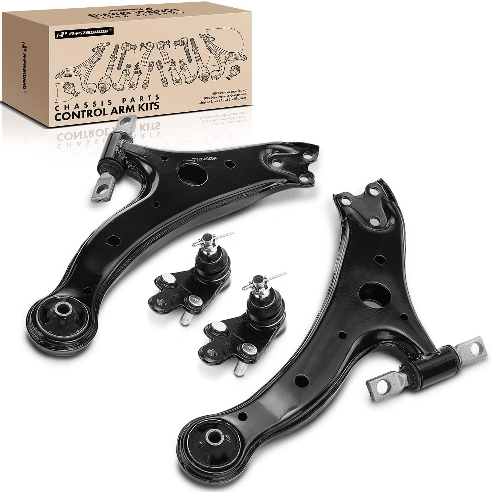 A-Premium Set of 4, Front Lower Control Arm, Lower Ball Joint ...