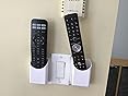 The No-Screwups Remote Control Holder by Mount Genie (Black): Wall ...