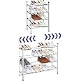 Amazon.com: STORAGE MANIAC Expandable Shoe Rack, Stackable Shoe Rack ...