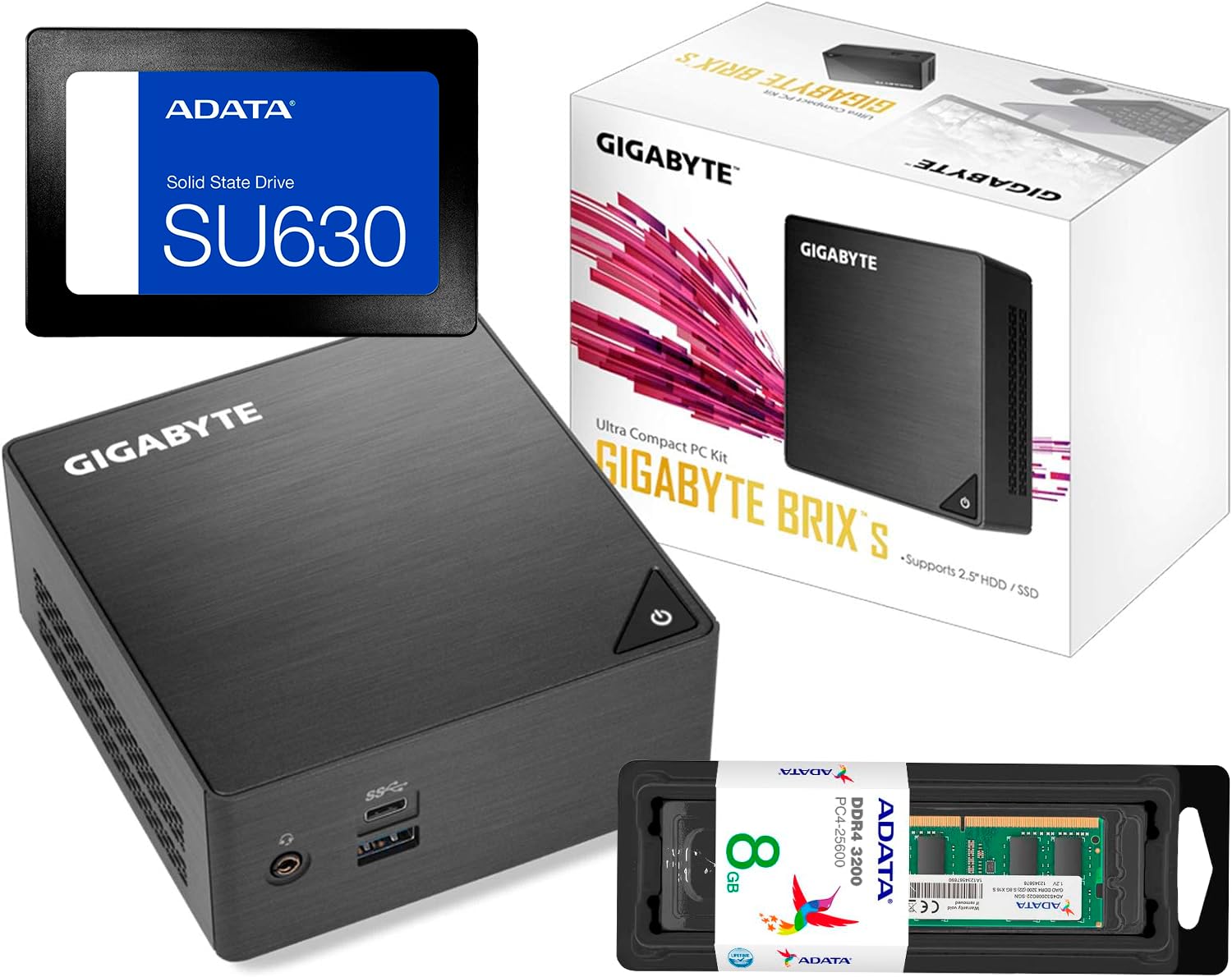 GIGABYTE Ultra Compact Mini PC/Intel UHD Graphics 600/ M.2 SSD/HDMI (2 ...