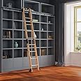 KINMADE Library Ladder Kit with Ladder Included (9ft Ladder+ 3.3ft ...