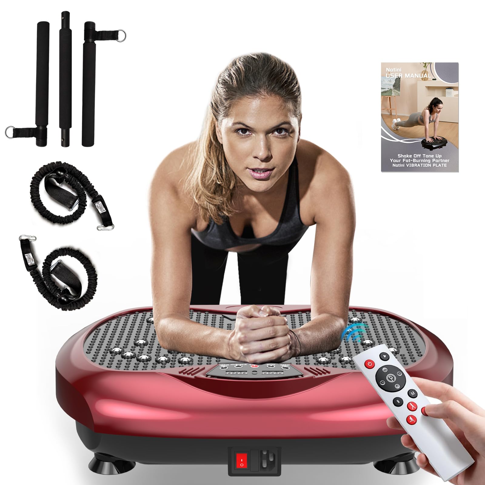 Natini Vibration Plate Exercise Machine - Whole Body Workout Vibration ...