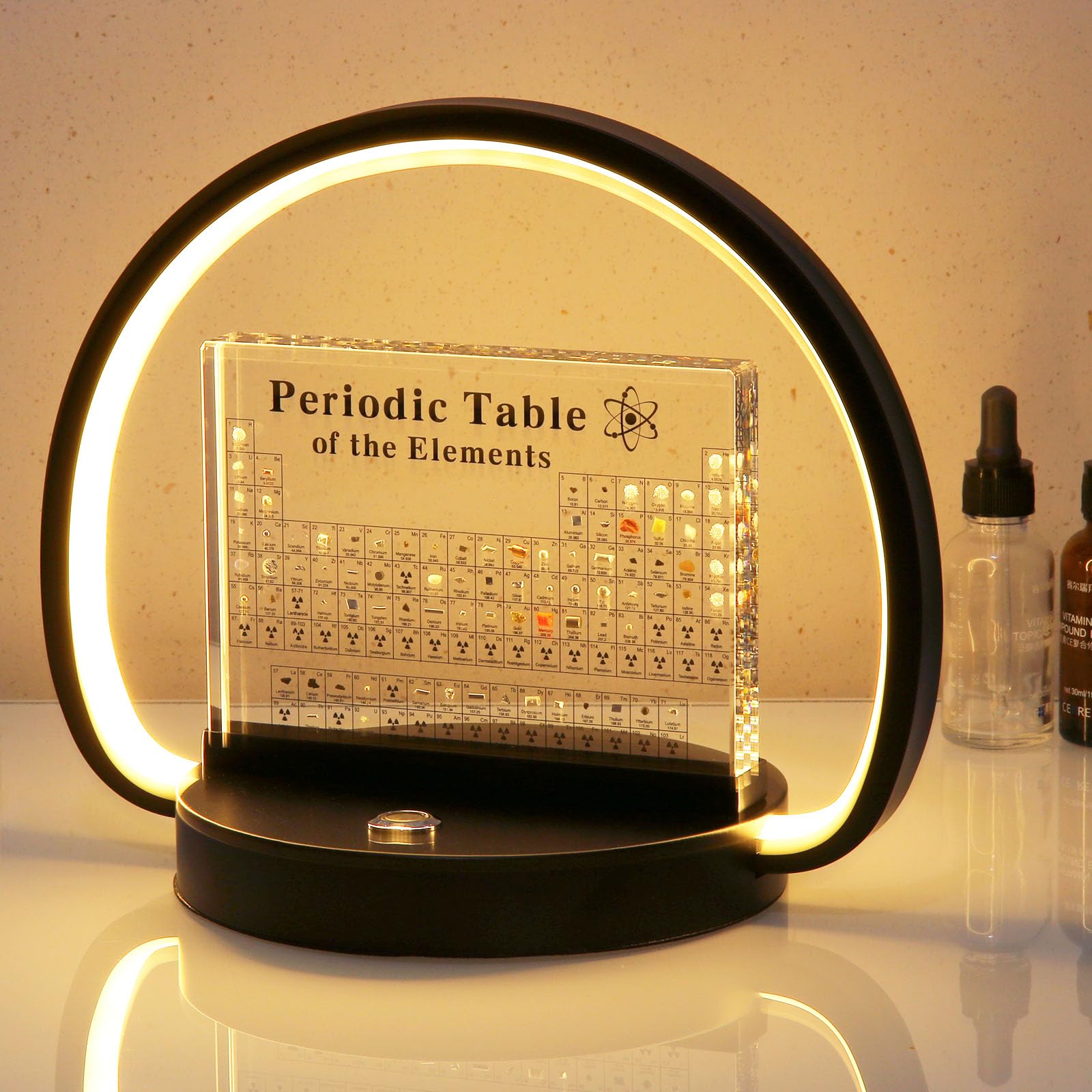 Aichong Periodic Table with Real Elements Inside, Acrylic Periodic ...