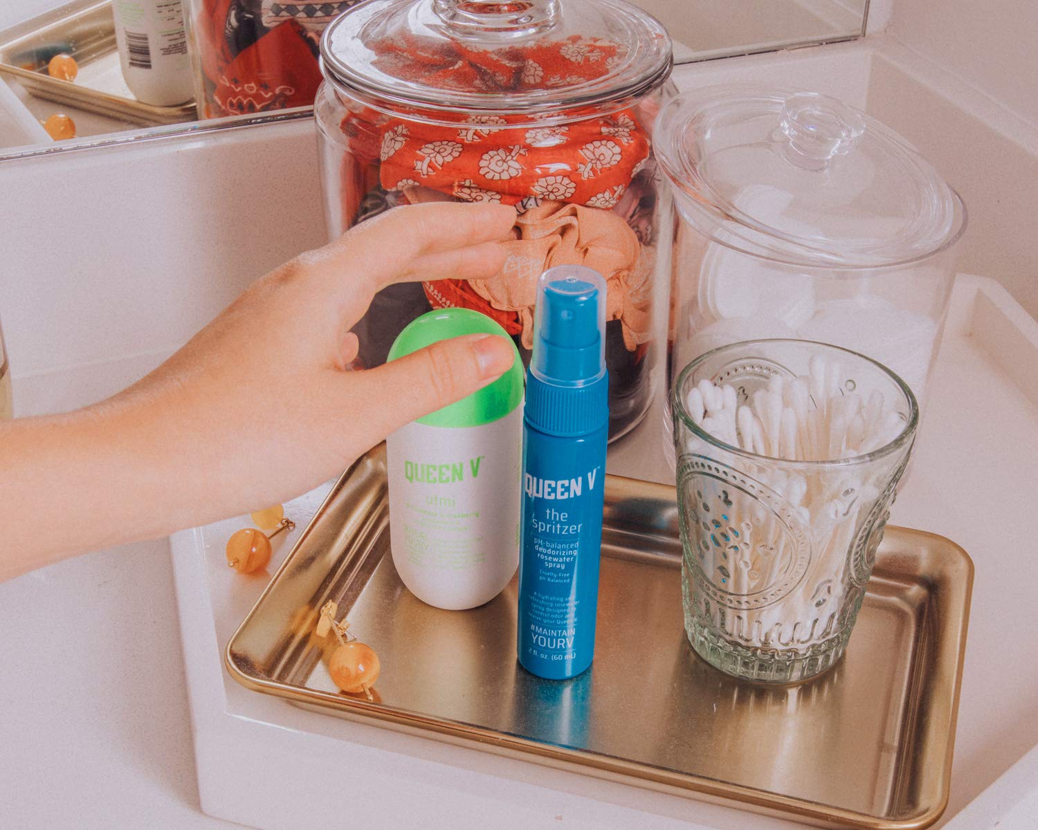 Queen V The Spritzer pH Balanced Rose Water Spray for Women ...