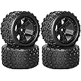 Amazon.com: HobbyPark Preglued RC Wheels & Tires for Traxxas Latrax Teton 1/18 Truck 12mm Hex ...