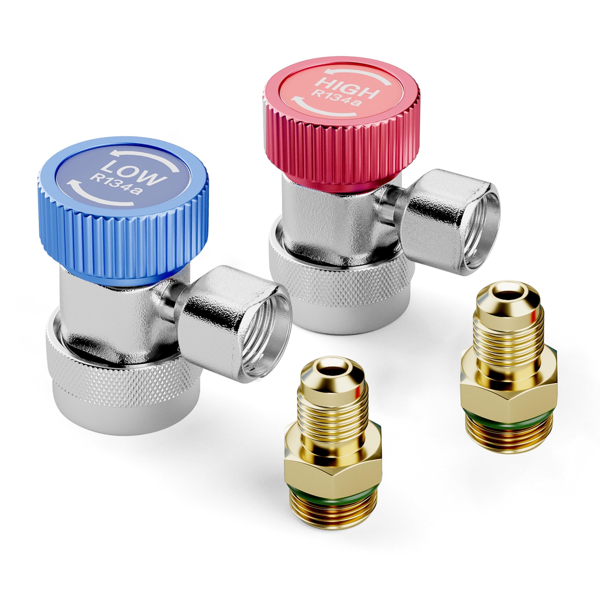 R134a Quick Coupler Adapter Set, Adjustable R134a Adapters and AC Hose ...
