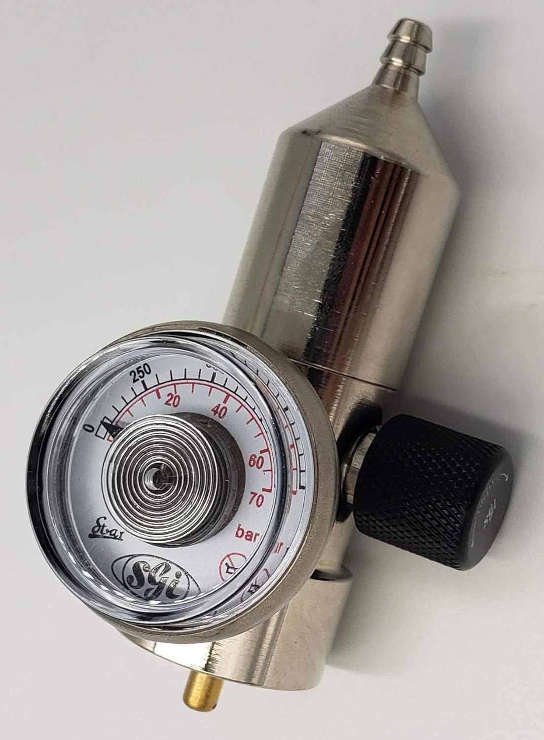 0.5lpm Nickel Plated Brass Fixed Flow Calibration Gas Regulator CGA 600 ...