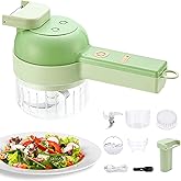 Amazon.com: 4 in 1 Portable Electric Vegetable Cutter Set Mini Food ...