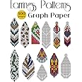 Earrings Patterns Graph Paper: 12 Design Templates, Seed Bead Craft ...