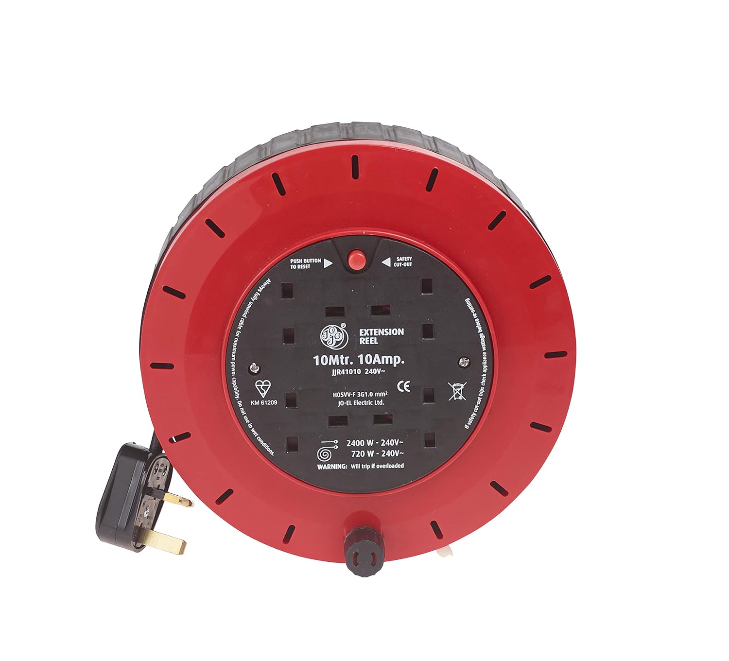 Schneider Electric Thorsman – 4 Socket Extension Lead Reel, 10m, 10A ...