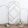 Amazon.com: Efavormart 7ft Tall Gold Metal Round Top Geometric Wedding ...