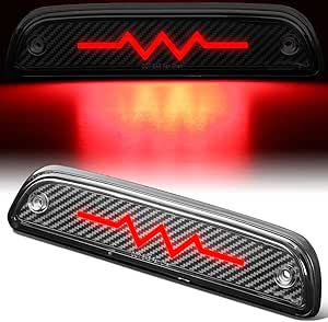 Amazon.com: Carbon Fiber Look Pulse Flash Heartbeat LED 3rd Third Tail ...