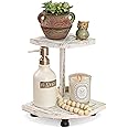 Amazon.com: Tikea Decorative Wood Riser for Display, 2-Tier Farmhouse ...