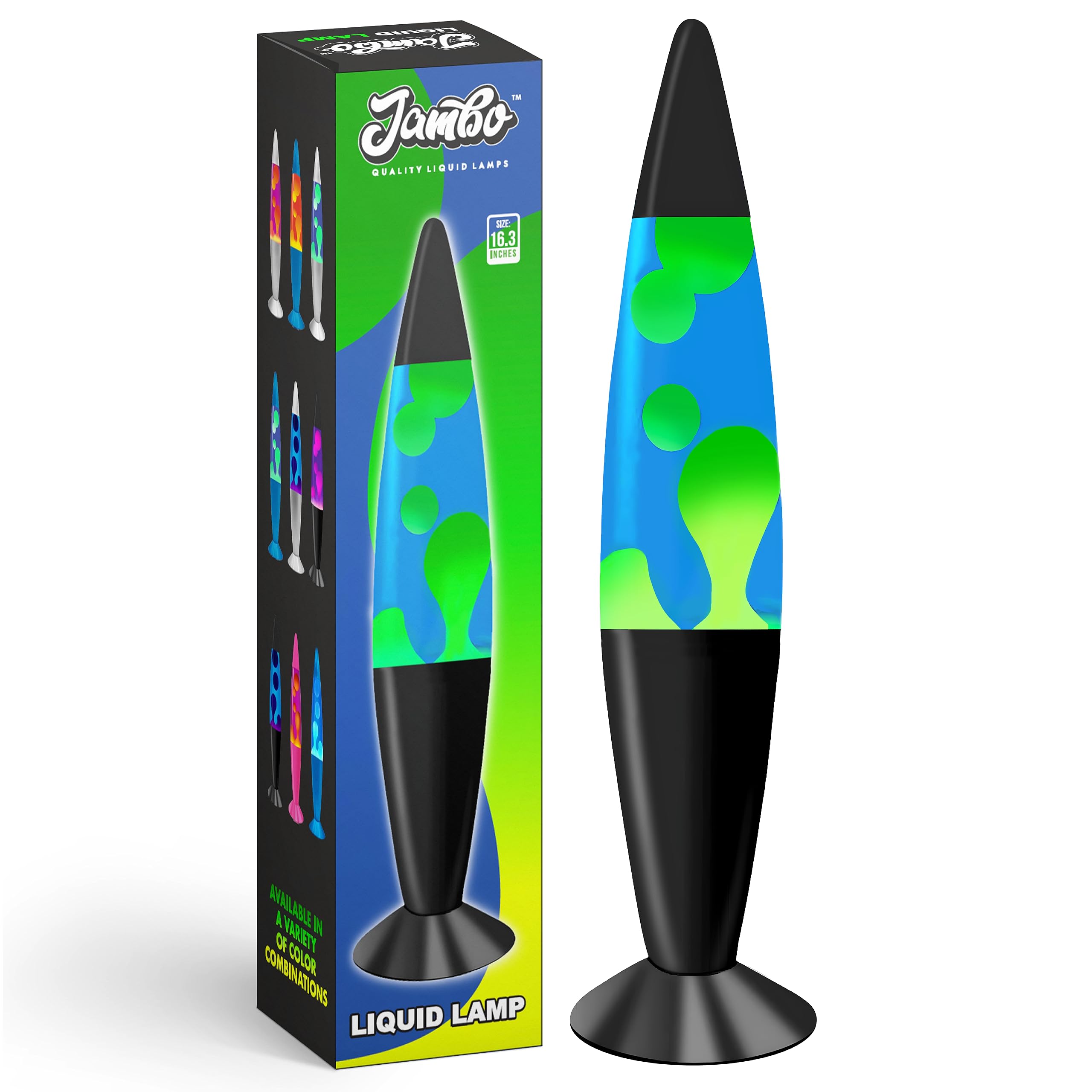 JAMBO 16" Beautiful Lamp- The Upgraded Motion Lamp- Blue with Yellow ...