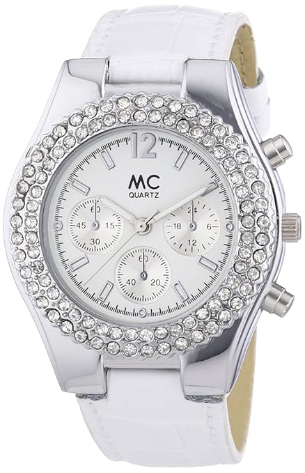 MC Ladies Watch Quartz Analog Time Trend Detecting-Optic Leather 50867 ...