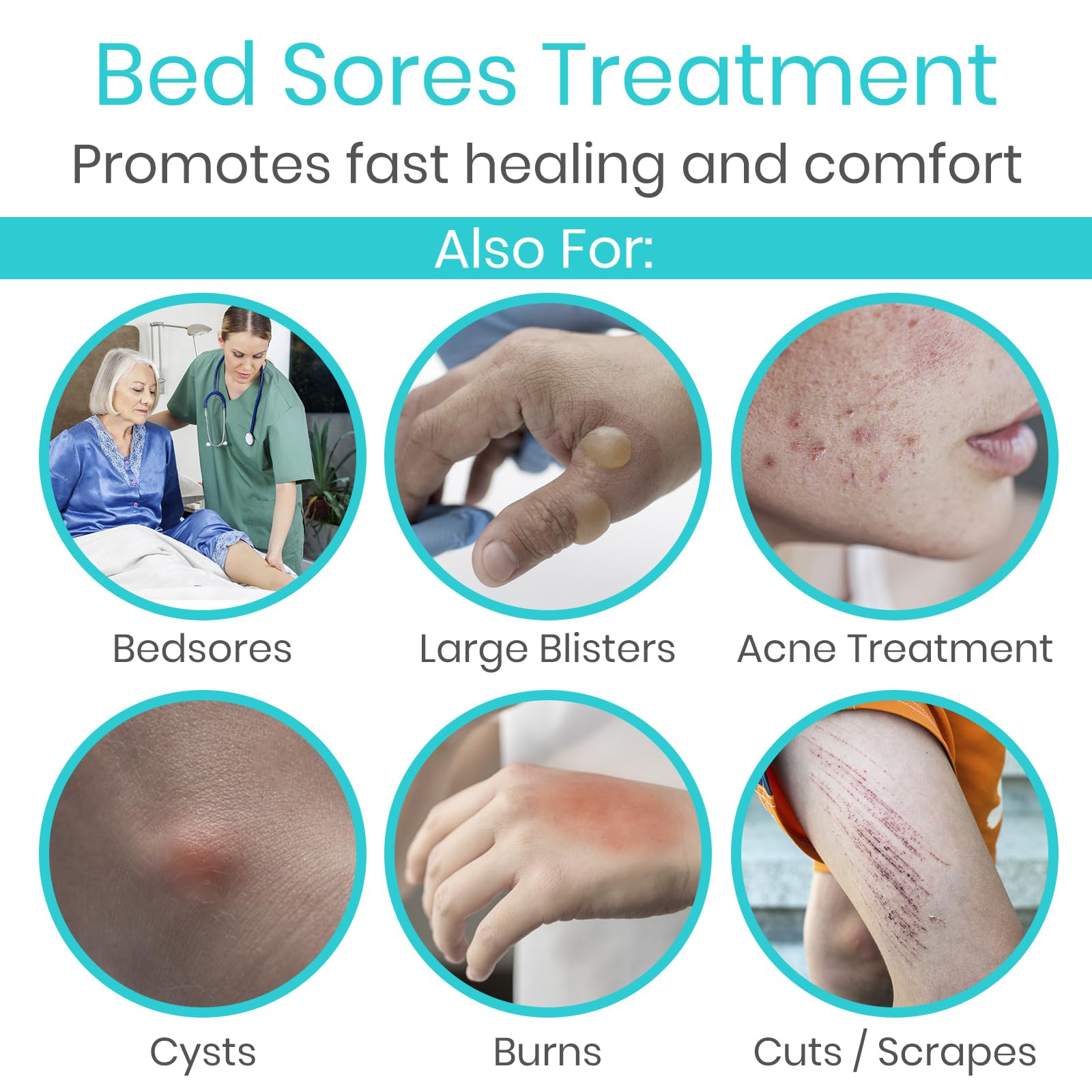 Mua ViveCare Hydrocolloid Bandages 4x4 - Large Sterile Hydrocolloid ...