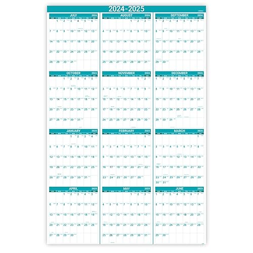 2024-2025 Wall Calendar - Yearly Wall Calendar 2024-2025 with Julian ...