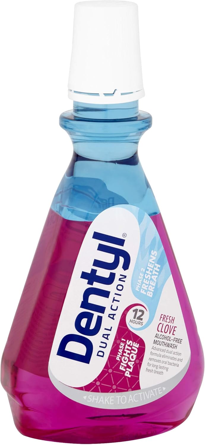 Dentyl Dual Action Fresh Clove CPC Mouthwash, 500 millilitre – BigaMart