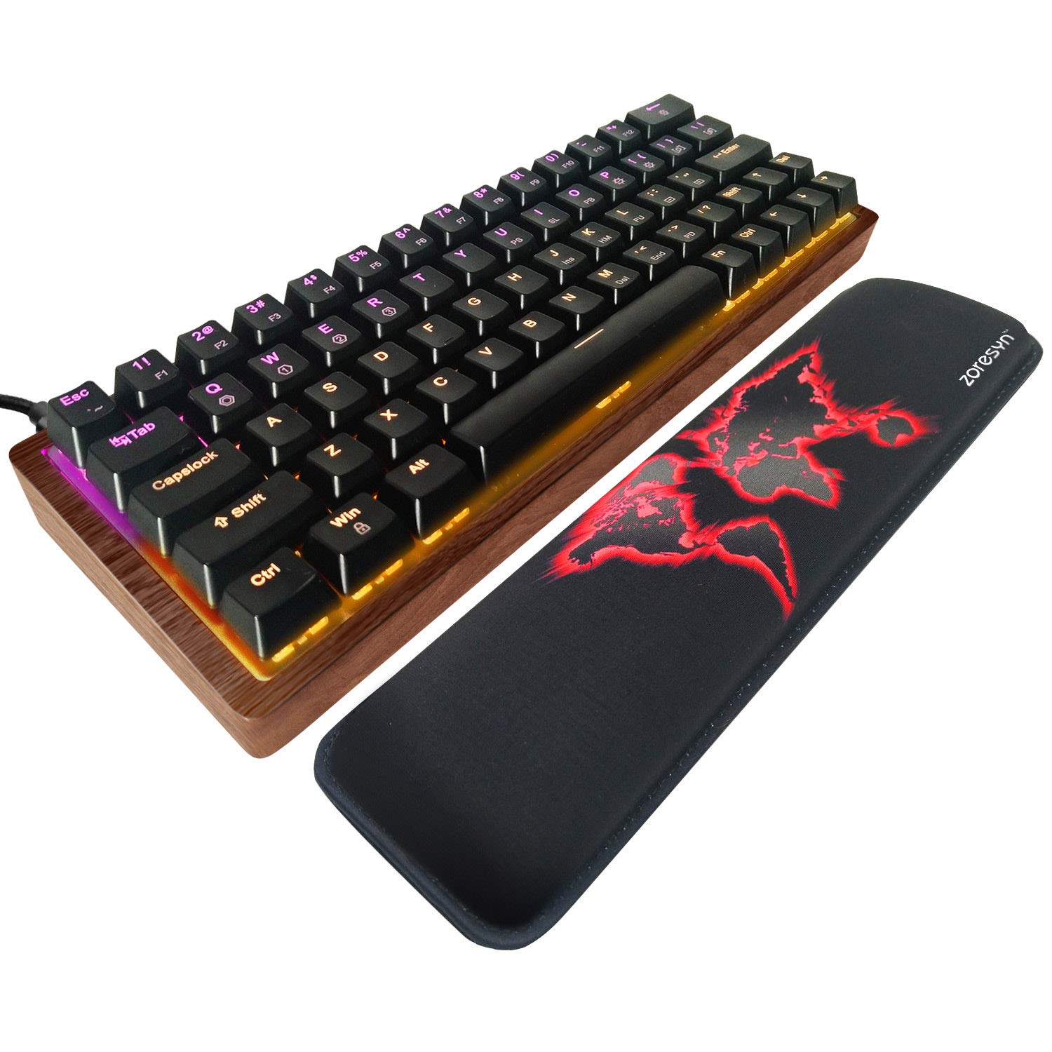 Zoresyn 64 Key Tkl Mechanical Gaming Keyboard Hot Swappable Multi ...