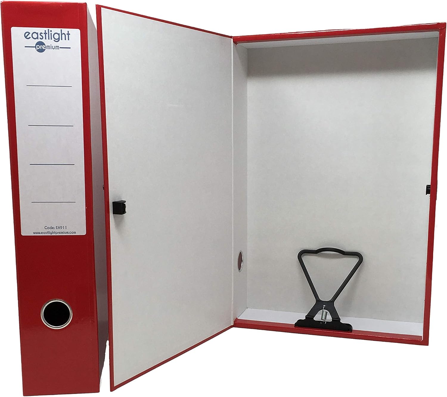 Eastlight Classic Box File, Lock Spring, Ring Pull and Catch 75mm Spine ...