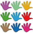 Amazon.com: Wonmon 45 PCS Colorful Hand Prints Cutouts for Classroom ...