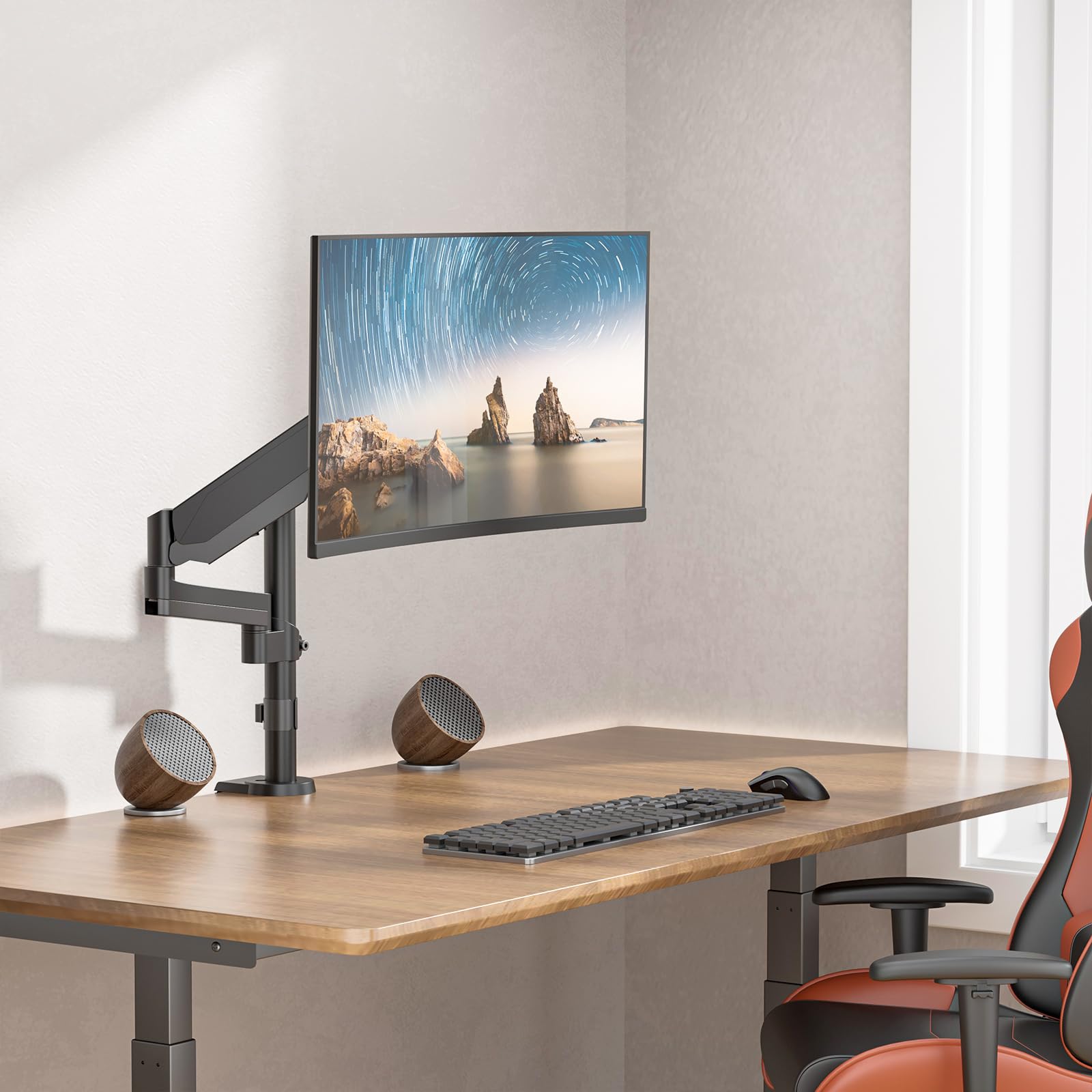 Mua Single Monitor Mount, Computer Monitor Stand for Desk 13-32 Inch ...