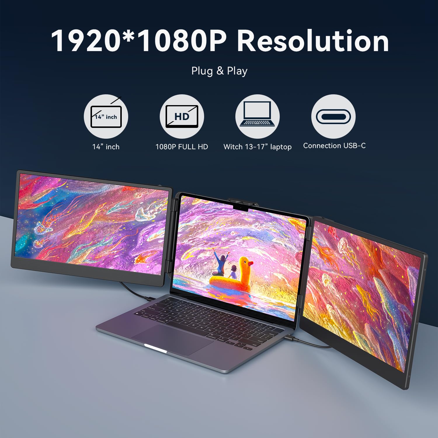 Mua Laptop Screen Extender | USB C, HDMI | Portable | Mac, Windows ...