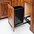 Amazon.com: 35-Quart - Black-Single Pull-Out Waste Container System ...