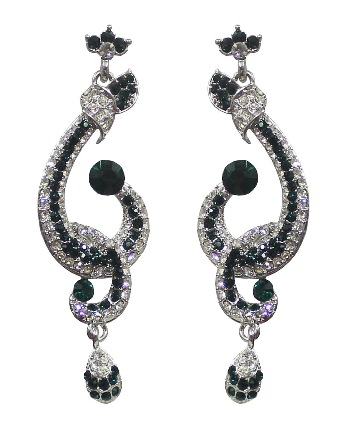 Buy AD Long Earrings over Rhodium Plating Ideal for Women who love long ...