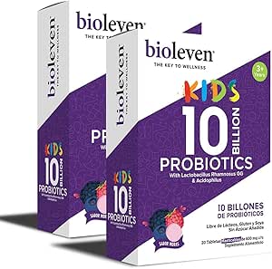 Bioleven Kids 10 Billones De Probióticos 20 tabletas. (2) : Amazon.com ...