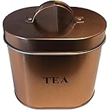 Copper and Polished Brass Tea Caddy & Coffee Tin (Copper Sugar Tin ...