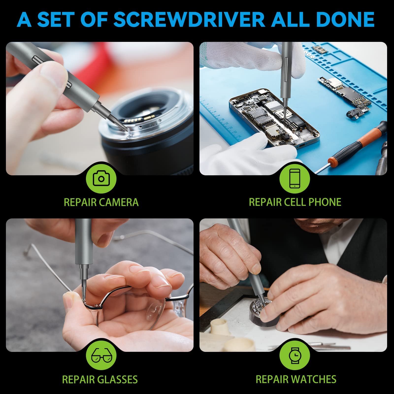 Mua wowstick 1F+ 69 In 1 Mini Electric Screwdriver, Dual Torque ...