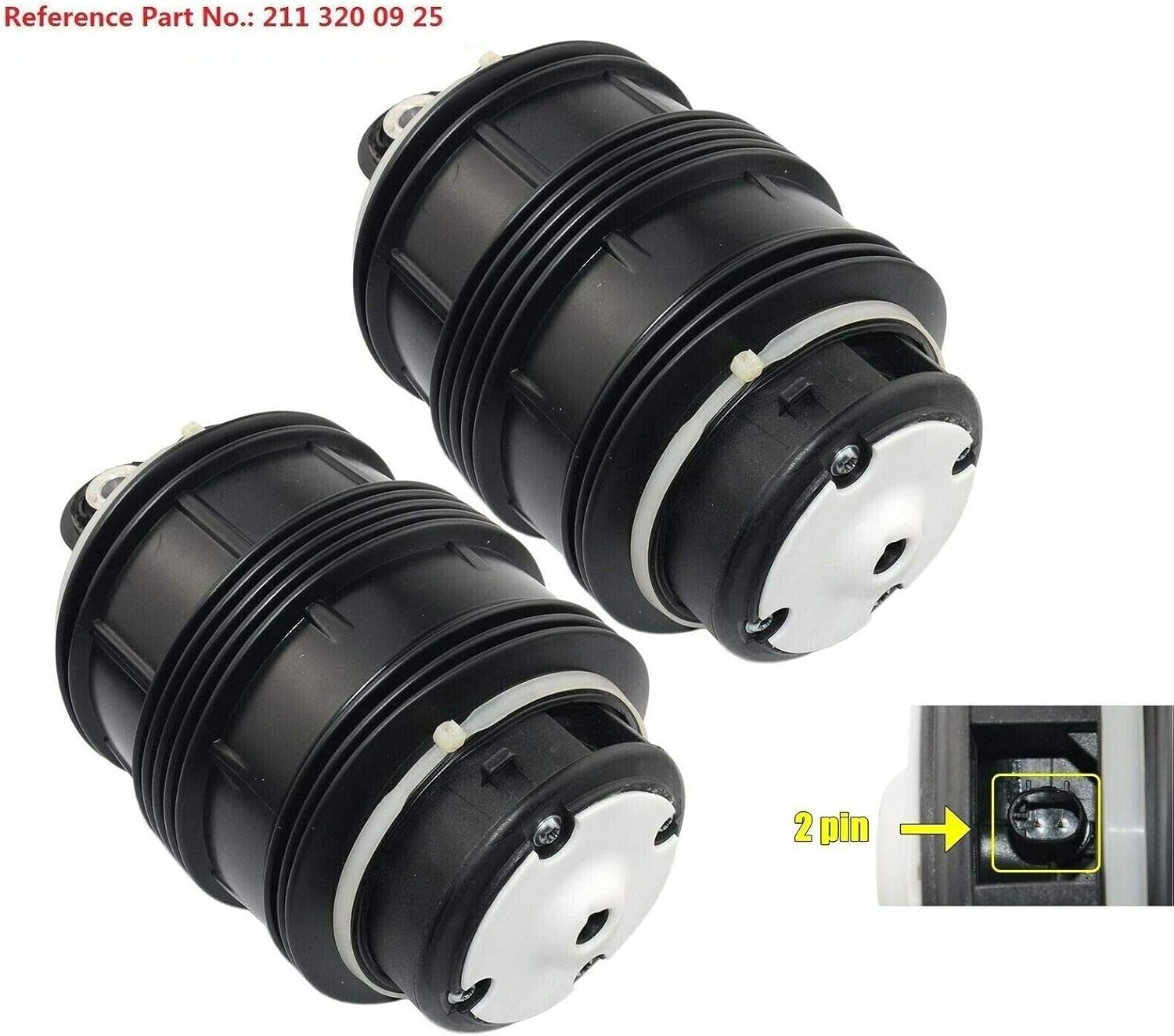 Amazon.com: Pair Rear Air Suspension Springs 2113200925 For Mercedes ...